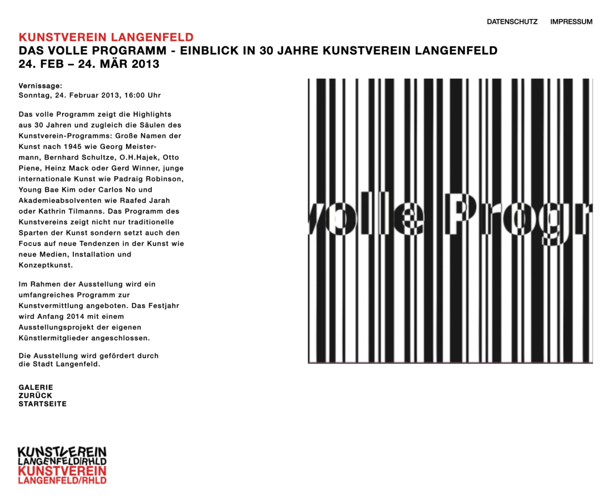 // kunstverein langenfeld // ausstellung – Dr. Kathrin Tillmanns